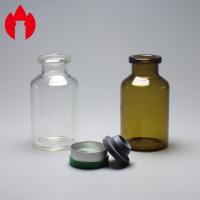 China 20ml Clear Or Coffee Medicinal and Cosmetic Glass Tube Bottle Vials for sale