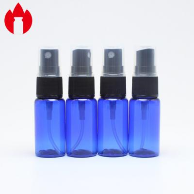 China Blue Screw Top 15ml 0.5oz Empty Plastic Spray Bottle for sale