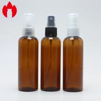 China Amber Or Brown 100ml Plastic Perfume Spray Bottles for sale