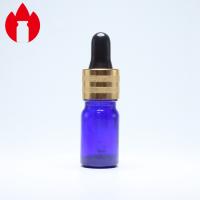 China Blue Glass Dropper Cap 5ml Essential Oil Empty Bottles for sale