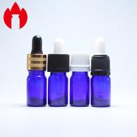 China Blue Glass Dropper Cap 5ml Essential Oil Empty Bottles for sale
