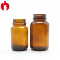 China Amber Soda-Lime Glass Bottle For Tablet Or Pill for sale