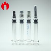 China 2.25ml Neutral Borosilicate Glass Syringe Luer Lock For Medical And Cosmetic for sale