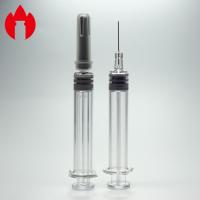 China 2.25ml Neutral Borosilicate Glass Syringe Luer Lock For Medical And Cosmetic for sale