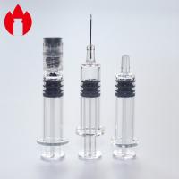 China Cosmetic Luer Lock Syringe , 1Ml Prefilled Syringe 5.0 Neutral Borosilicate Glass Material for sale