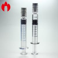 China 2.25ml Neutral Borosilicate Glass Syringe Luer Lock For Medical And Cosmetic for sale