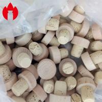 China Customized Small Wooden Vial Cork Non Spill Type For Glass Bottle Vials for sale