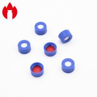 China 9mm Plastic Screw Caps PP Material Blue Color For Chromatographic Bottle for sale
