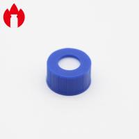 China 9mm Plastic Screw Caps PP Material Blue Color For Chromatographic Bottle for sale
