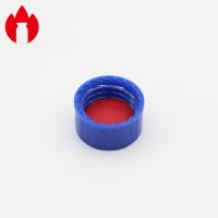 China 9mm Plastic Screw Caps PP Material Blue Color For Chromatographic Bottle for sale