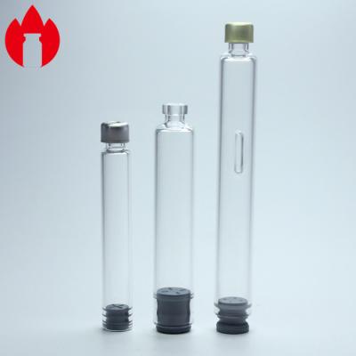 China 1.5ml 3ml Transparent Medical Empty Disposable Glass Cartridge for sale