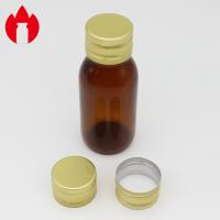 China Oral Liquid Glass Bottle Pilfer Proof Closure , 28mm Aluminium Caps for sale