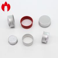 China 20mm 24mm 28mm Metal Aluminum Screw Caps With PE Gasket for sale