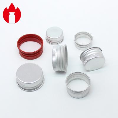 China Round Shaped Aluminium Screw Caps 18mm 24mm 28mm With Multiple Color for sale