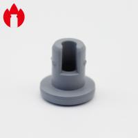 China Brominated Butyl Round Rubber Stopper , Rubber Test Tube Stoppers For Glass Vials for sale