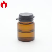 China Borosilicate 10ml Brown Glass Vial With Plastic Cap for sale