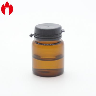 China Borosilicate 10ml Brown Glass Vial With Plastic Cap for sale