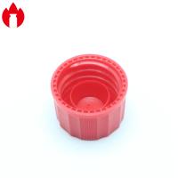 China 18mm PP Material Plastic Screw Caps Blue / Green Color With Inner Plug for sale