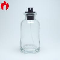 China 100ml Clear Moulded Perfume Glass Bottle for sale