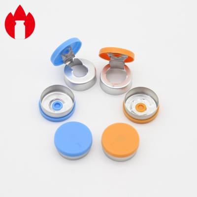 China Colorful Tear Off Vial Caps For Medical Injection Vial 20.3*7.3 Mm Size for sale