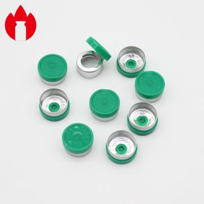 China 13mm Green Positioning Tear Off Cap Pharmaceutical Injection Vial Cap for sale