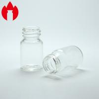 China 7ml Clear Threaded Top Borosilicate Glass Mini Bottle Vial Container for sale