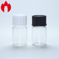China 7ml Clear Threaded Top Borosilicate Glass Mini Bottle Vial Container for sale