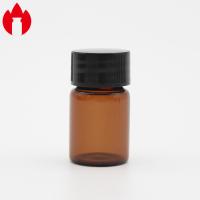 China Screw Top Threaded Neck Glass Bottle Vial with Plastic Screw Caps for sale