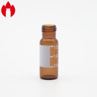 China Screw Top Threaded Neck Glass Bottle Vial with Plastic Screw Caps for sale