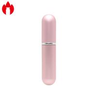 China Pink Screw Neck 5ml Perfume Glass Vial Borosilicate for sale