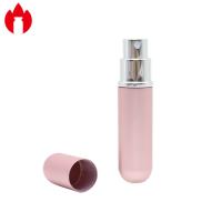 China Pink Screw Neck 5ml Perfume Glass Vial Borosilicate for sale