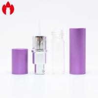 China 10ml Purple Cosmetic Pump Glass Vial With Screw Neck for sale