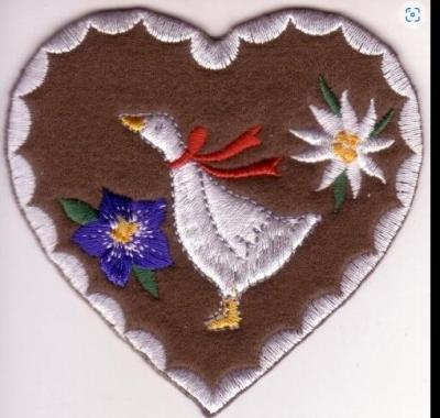 China Custom Iron On Embroidery Patch Twill Fabric Background 150mm Wide Custom Size for sale