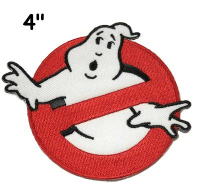 China Custom Embroidered Patch Iron On Sew On Badge Movie Logo Applique 150mm Wide for sale