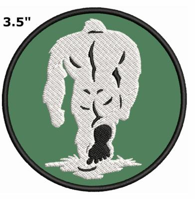 China Custom Embroidered Patch Applique Twill Fabric Background Iron On Backing 150mm for sale