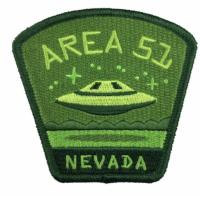 China Custom Embroidered Patch Blue Merrow Border 150mm Iron On Backing for Clothing for sale