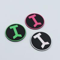 China Custom Rubber Silicone Patches Jacket PVC Patches Logo Pantone Color 50pcs MOQ for sale