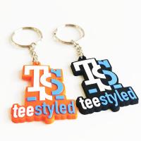 China 2D 3D Custom Shaped Soft Rubber Pvc Keychain With Your Logo Name for sale