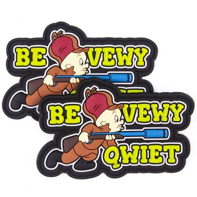 China Embossed 3D Soft PVC Patch Pantone Color Rubber Jackets Patches for sale