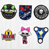 China Custom Printed Logo Round Velcro Back Patch Sublimation Patches For Hats for sale