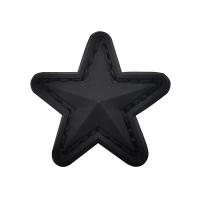 China Custom Soft PVC Velcro Patch 3D Cartoon Stars Adhesive Rubber Label for Hat for sale