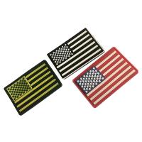 China Custom Soft PVC Rubber Patches 3D Military Army Uniform Flag Logo Embroidered Morale Patch for sale