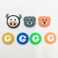 China Custom 3D PVC Patches Round Colorful Rubber Patch with Pantone Colors 50pcs MOQ for sale