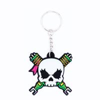 China Custom Soft PVC Rubber Keychain 3D Logo Promotional Gift Pantone Color 100pcs for sale