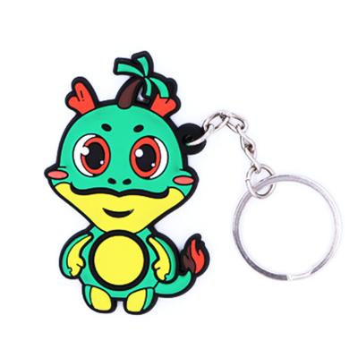 China Custom Soft PVC Rubber Keychain 3D Logo Promotional Gift Pantone Color 100pcs for sale