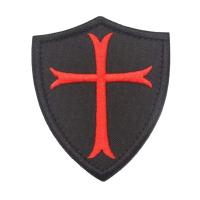 China Washable Custom Embroidery Patch Merrow Border Flat Background For Garment for sale