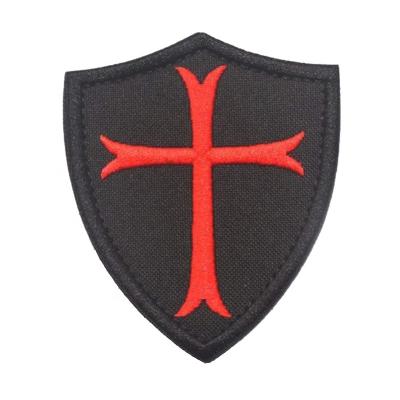 China Washable Custom Embroidery Patch Merrow Border Flat Background For Garment for sale