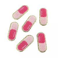 China Custom Iron On Chenille Patches 0.8mm to 3.5mm Thickness Merrowed Edge for Clothing for sale