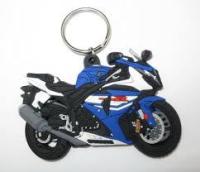 China Customized PVC Key Chain Motor Racing Rubber Keyring Personalised for sale