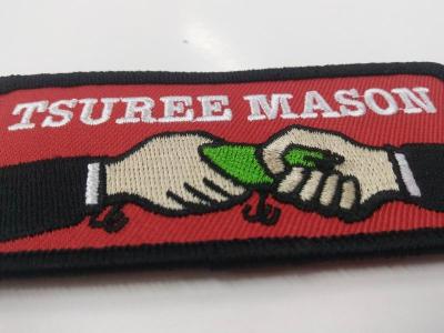 China Custom Embroidered Patches with Iron on Backing PMS Color Chart 9 Colors Free Artwork for sale